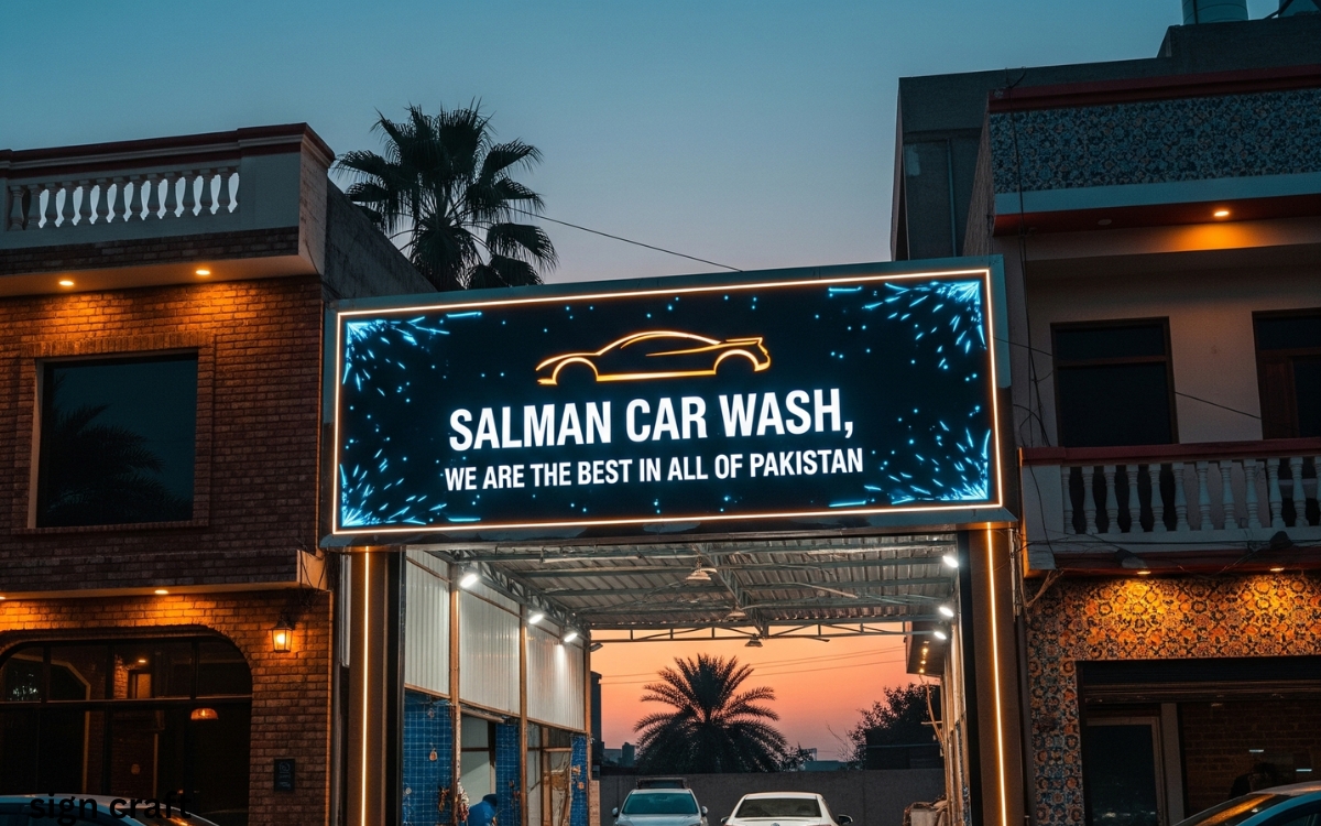 Outdoor LED Signs for Car Wash Businesses - Sign Craft
