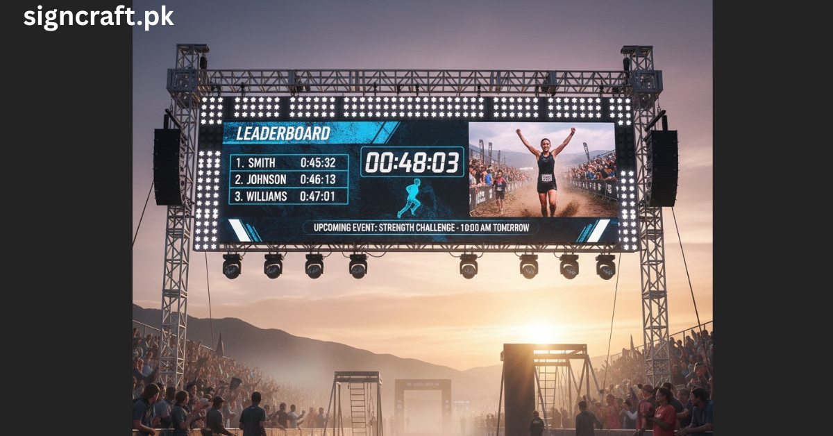 LED Display Boards for Fitness Events - Sign Craft