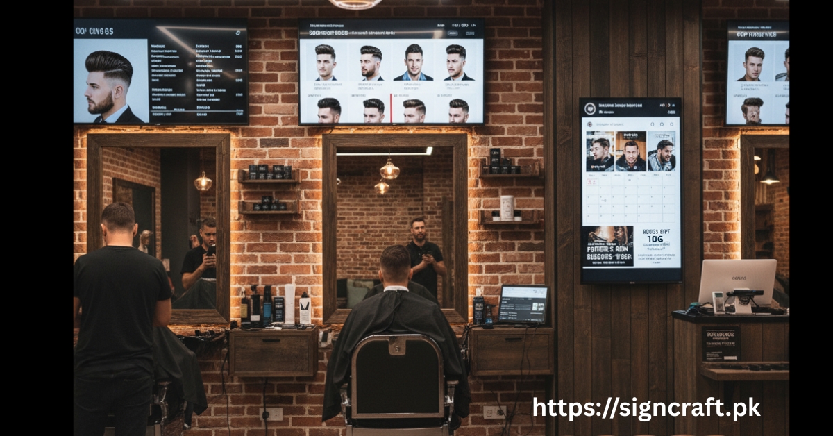 Affordable Digital Signage for Barbershops - Sign Craft