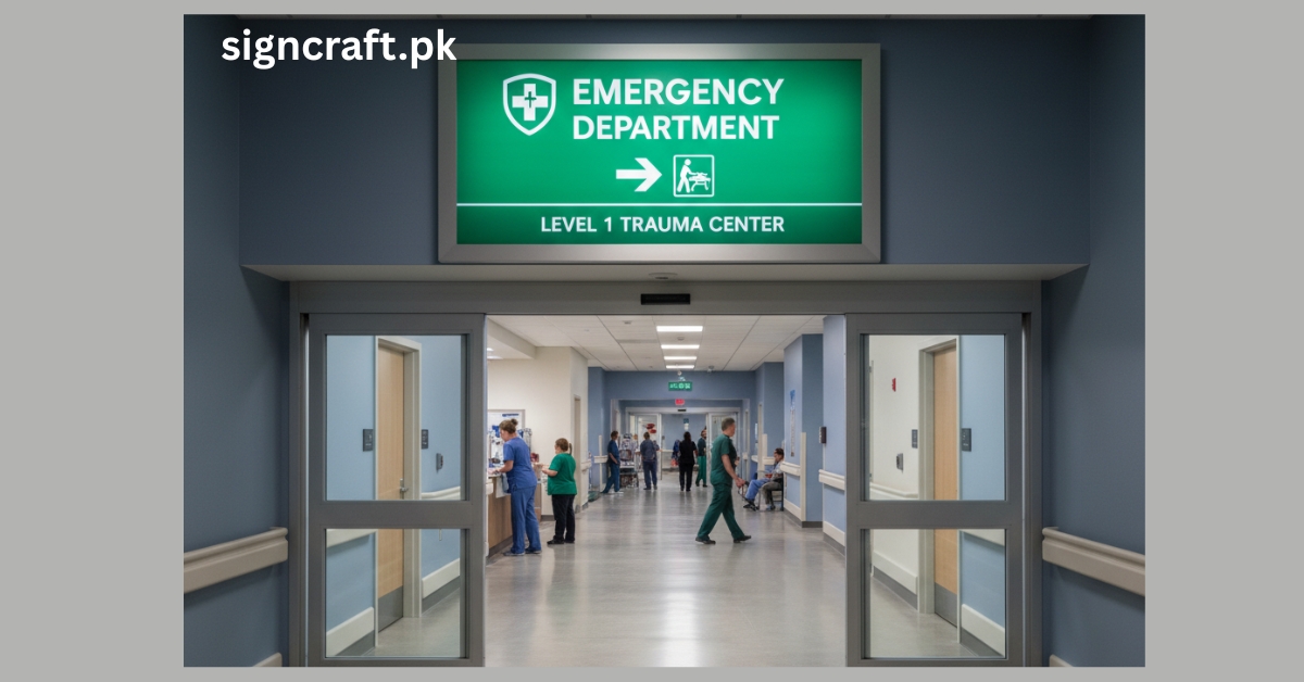 Emergency Signage for Healthcare Facilities - Sign Craft