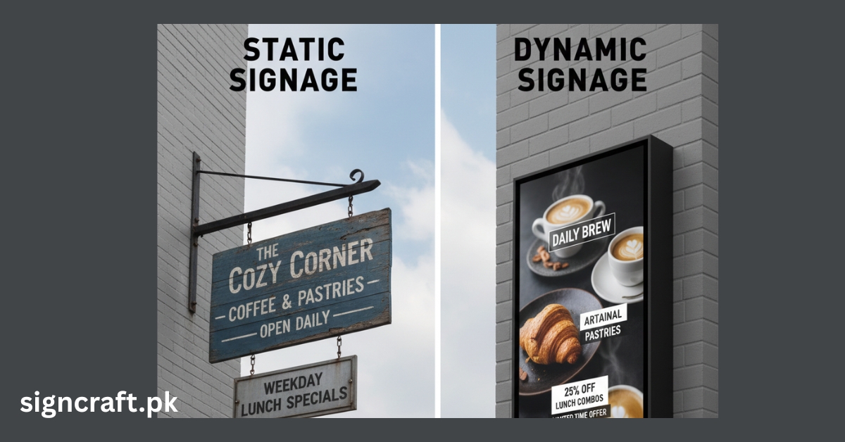Static vs Dynamic Signage: Which Drives More Sales? - Sign Craft