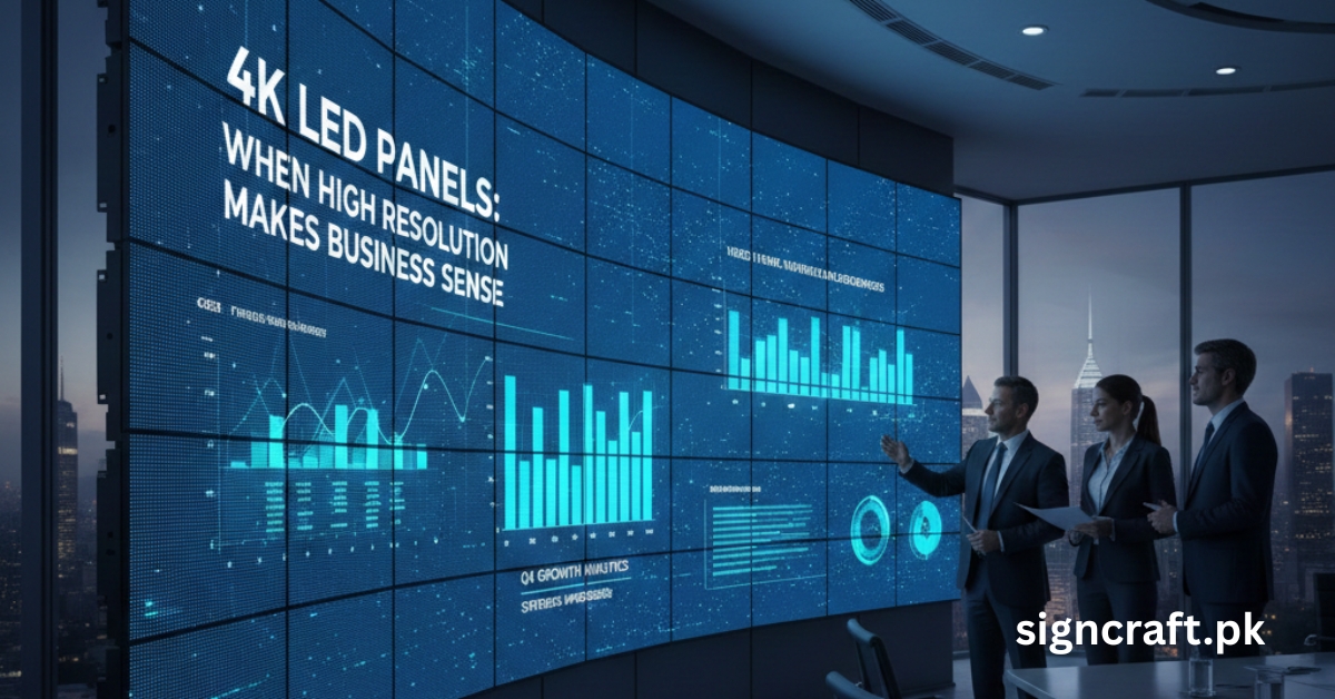 4K LED Panels: When High Resolution Makes Business Sense - Sign Craft