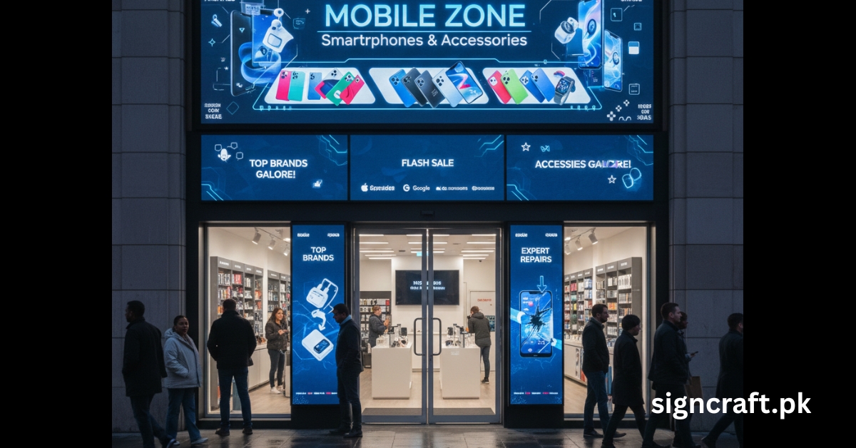 Signage for Mobile Phone Shops and Accessories - Sign Craft