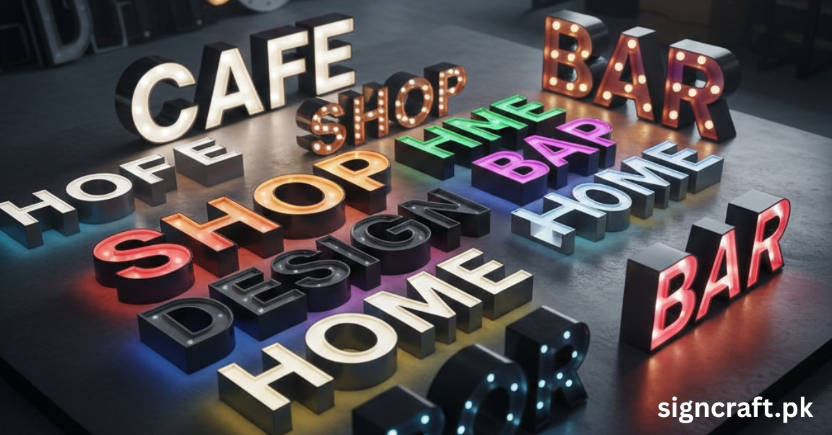 Color Options for 3D LED Letter Signs - Sign Craft