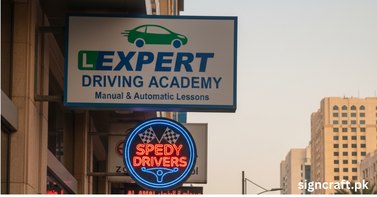 Driving School Sign Boards - Sign Craft