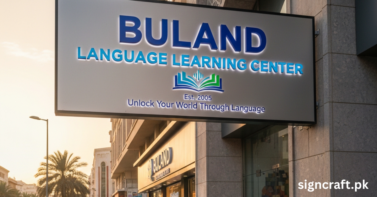 Language Learning Center Signage - Sign Craft